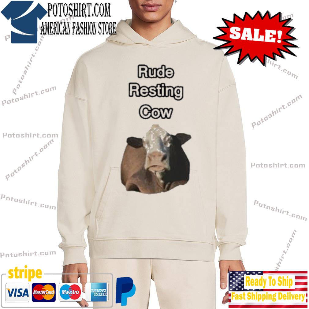 Potoshirt.com - Undertimeslopper store rude resting cow shirt